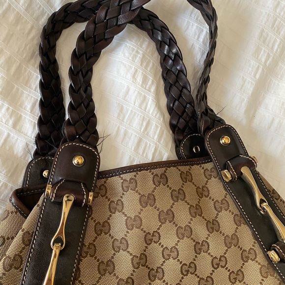 Gucci | Bags | Gucci Handbag In Brown | Poshmark